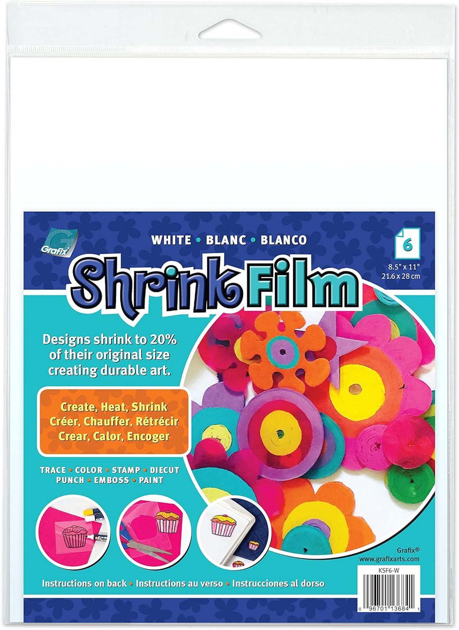 Graphix Shrink Film - White 8.5x11 - 6ctcraft Items - Etsy