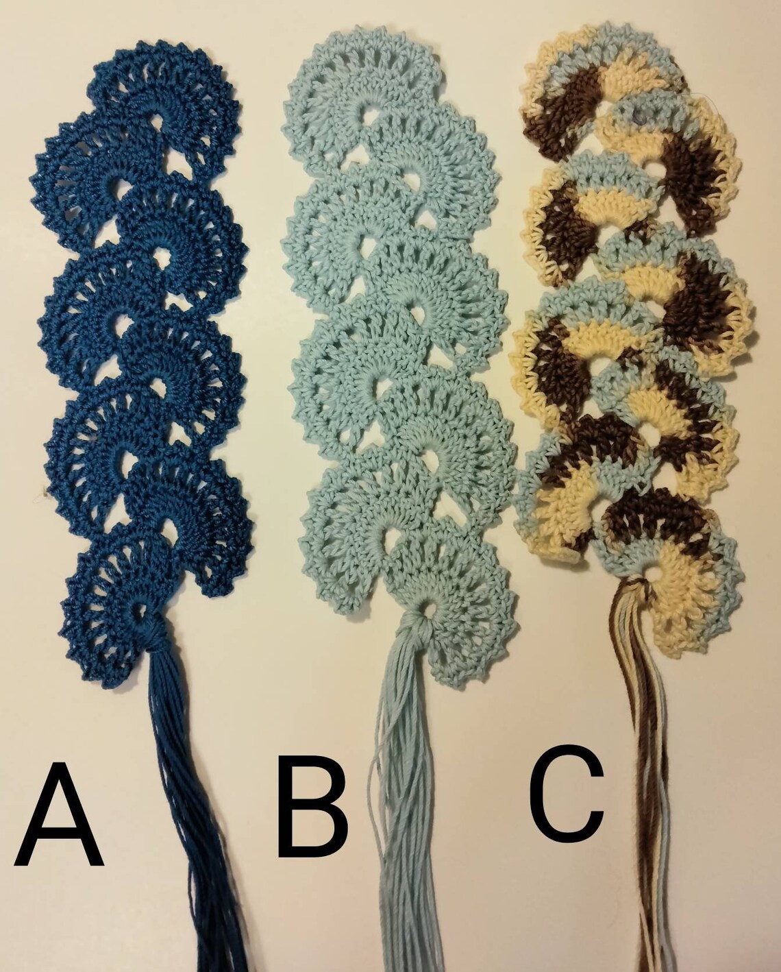 Lace Fan Bookmark Handmade Book Lovers Gift Crochet | Etsy