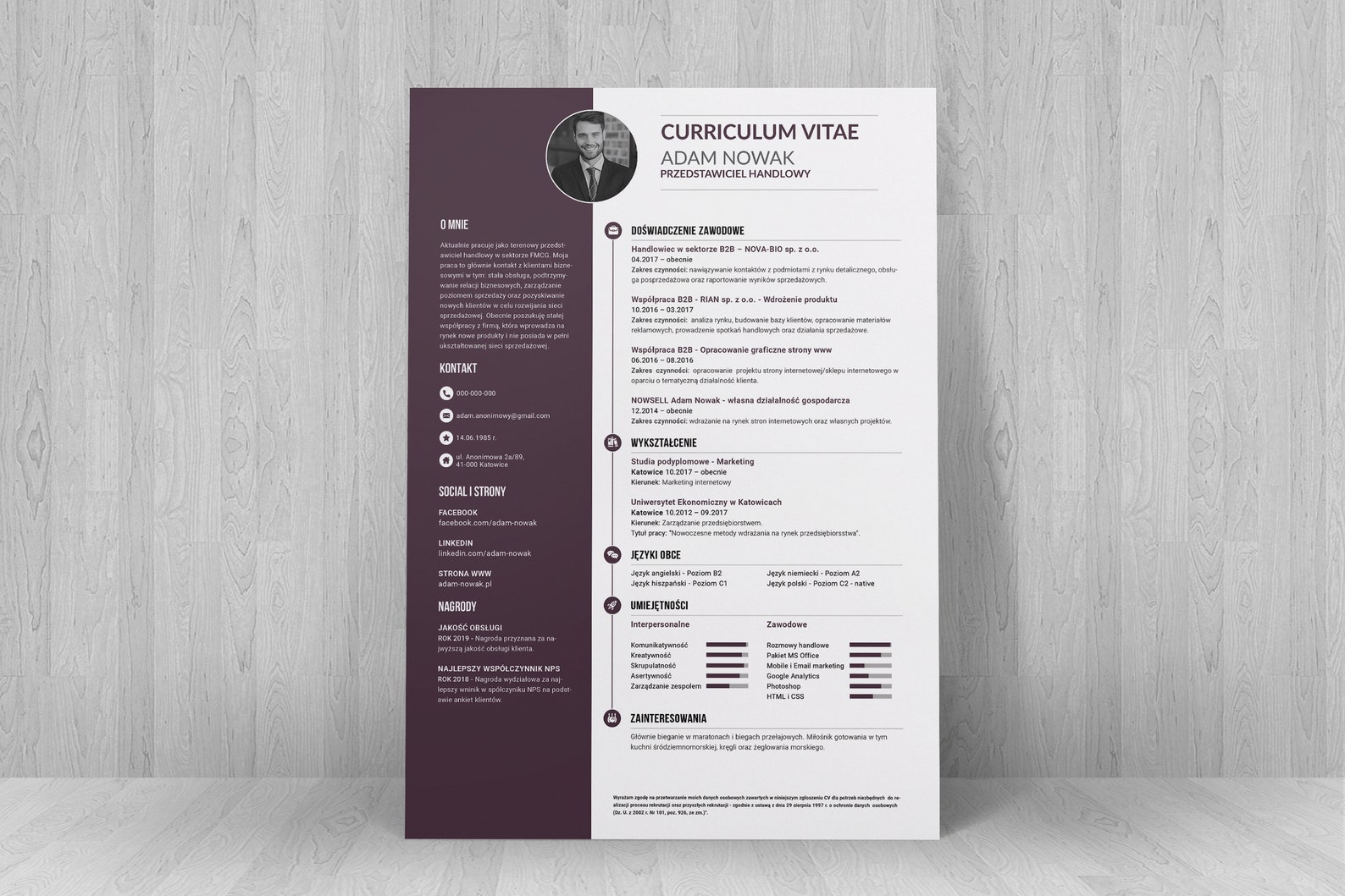 Resume In Polish CV In Polish Cover Letter In Polish | Etsy