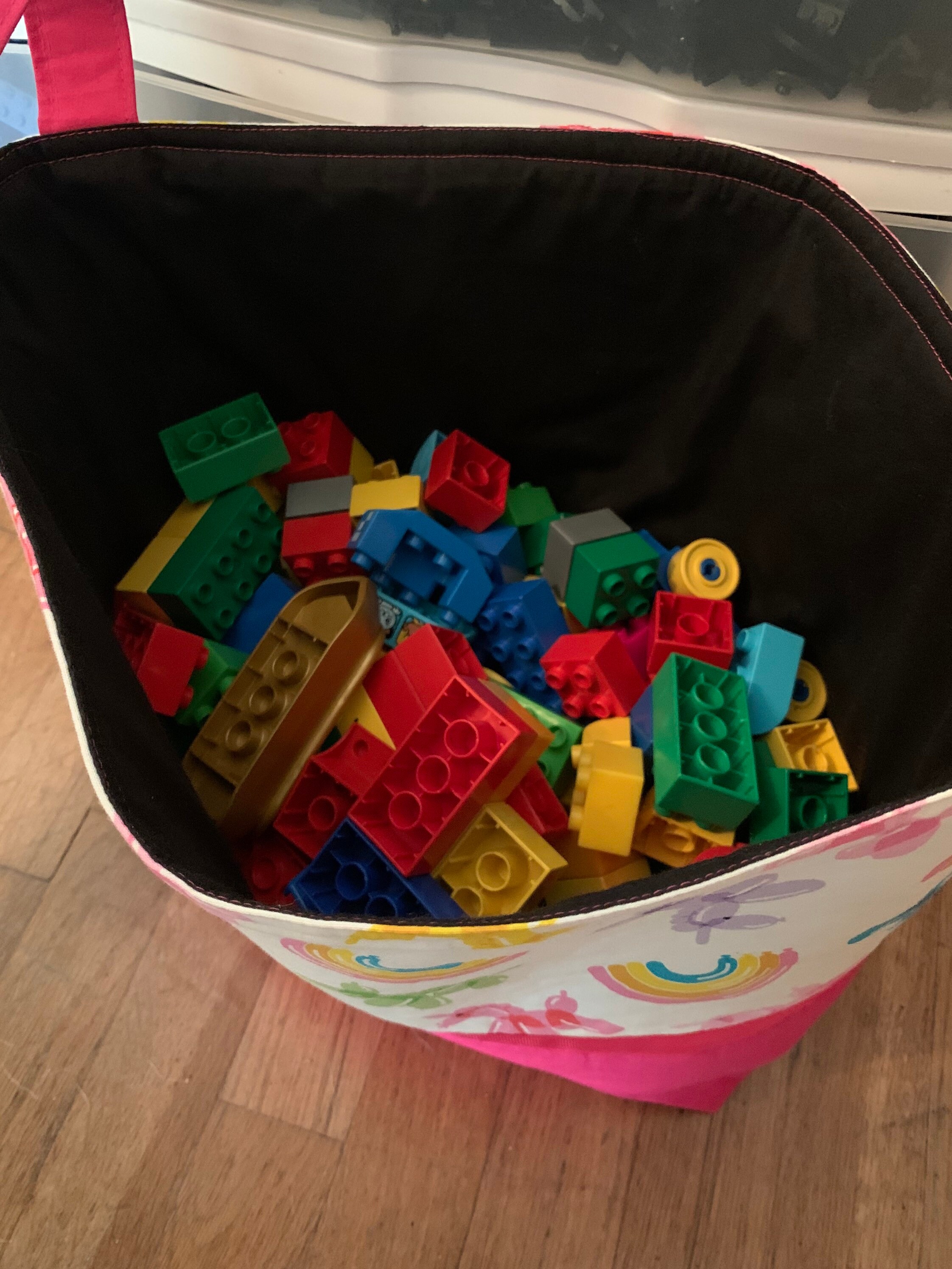 Marauder’s Map Basket Bag - Grey and Black - Etsy