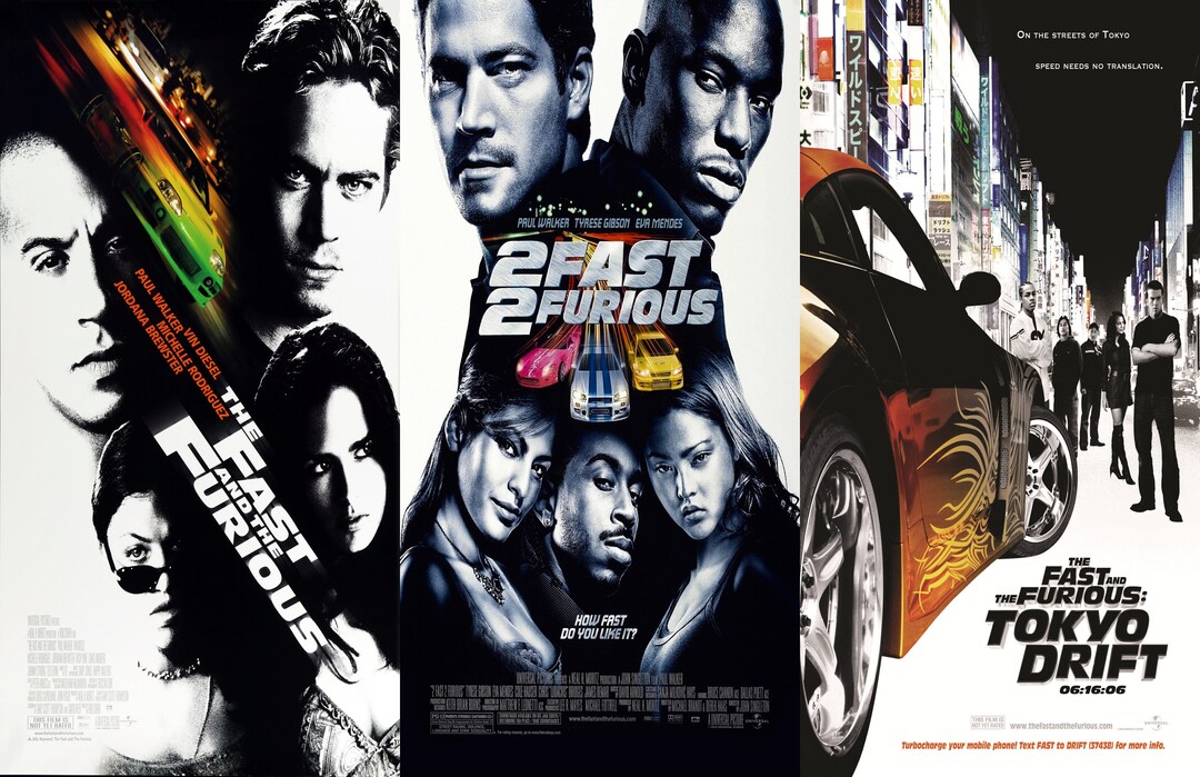 Free Same Day Shipping All Fast and Furious Borderless 11x17 Posters 1 ...