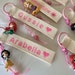 Princess Name Tag, Personalised Embroidery Name Tag, Princess Keyring ...