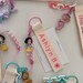 Princess Name Tag, Personalised Embroidery Name Tag, Princess Keyring ...