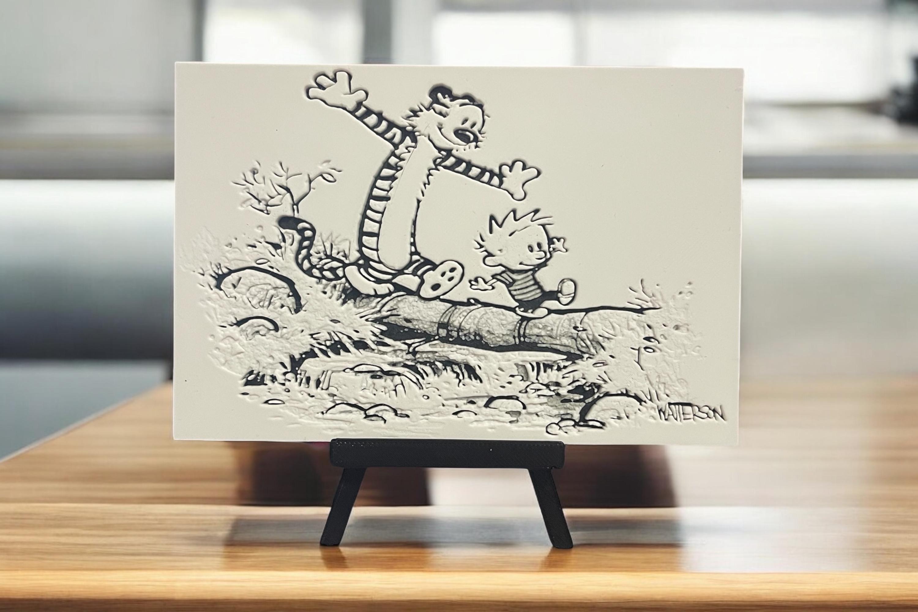 Calvin and Hobbes 3D Printed Picture - Etsy