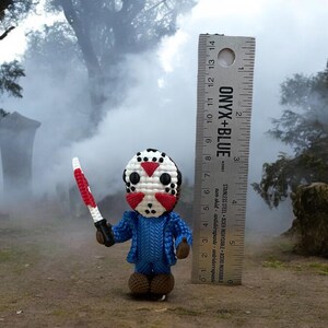 3D Printed Crocheted Mini Jason Voorhees Figure - Etsy