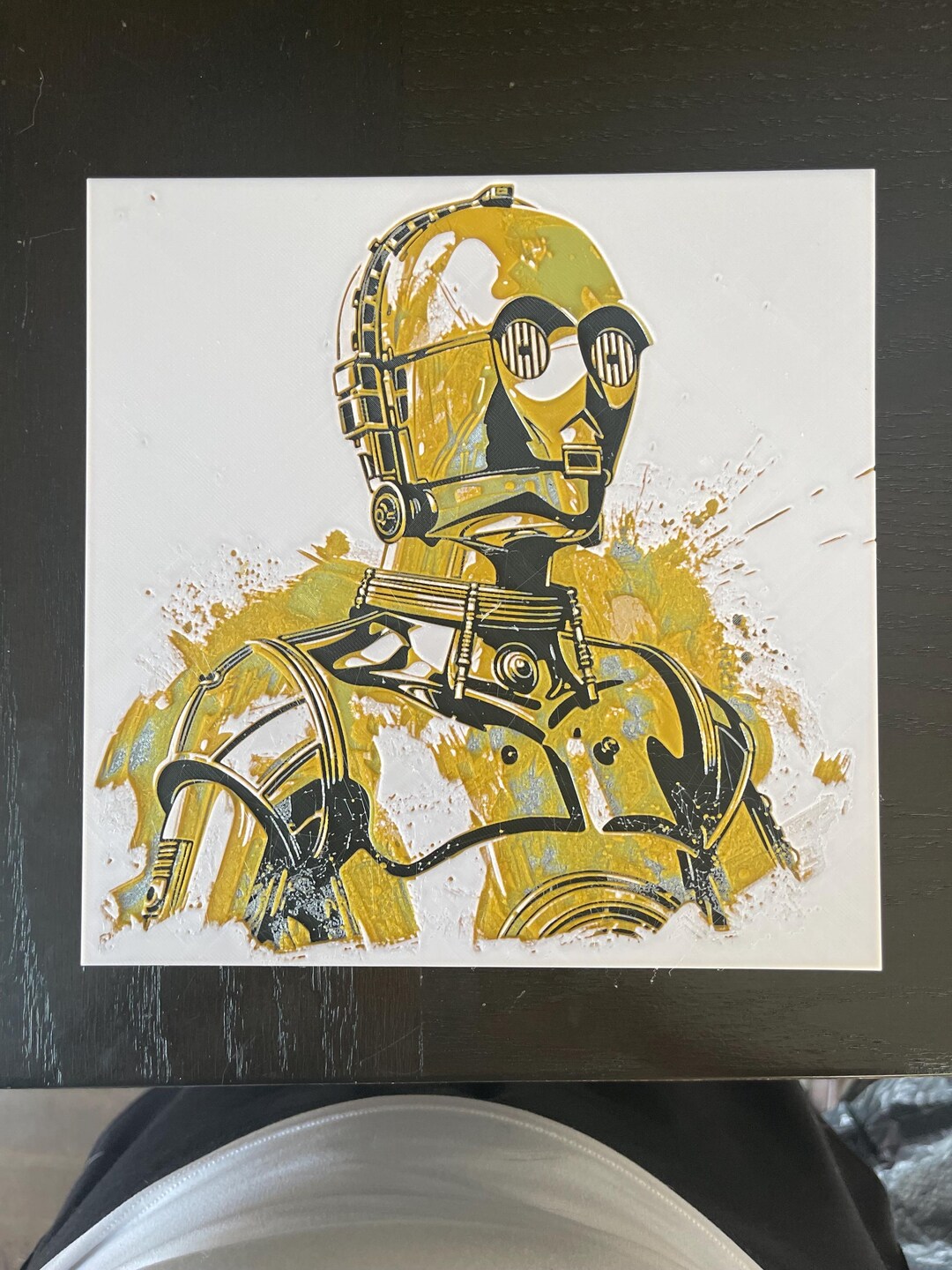 3D Printed C3PO Painting - Etsy