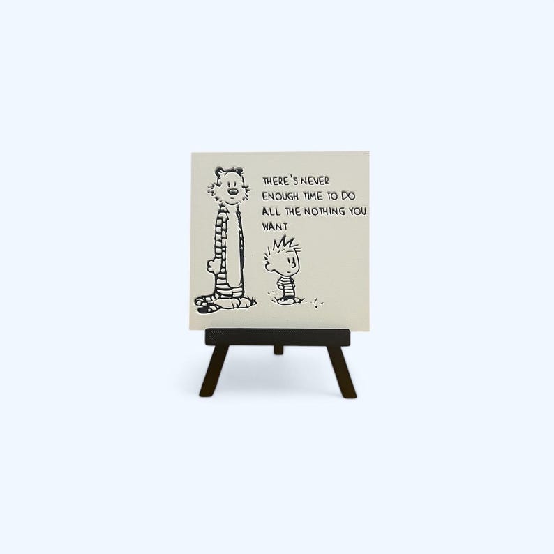 3D Printed Calvin and Hobbes Picture - Etsy Canada