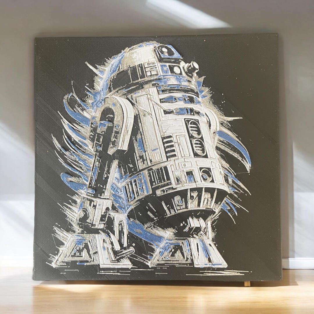 3D Printed R2D2 Painting - Etsy
