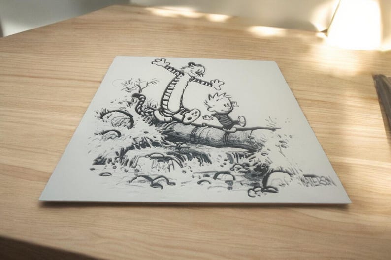 Calvin and Hobbes 3D Printed Picture - Etsy