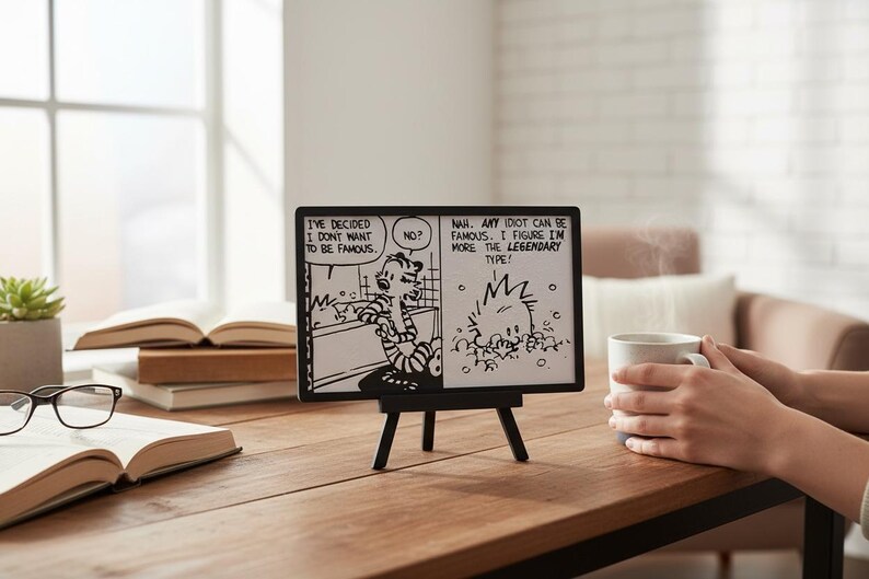 Calvin and Hobbes 3D Printed Comic Strip Display – “legendary Type ...