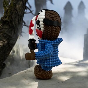 3D Printed Crocheted Mini Jason Voorhees Figure - Etsy