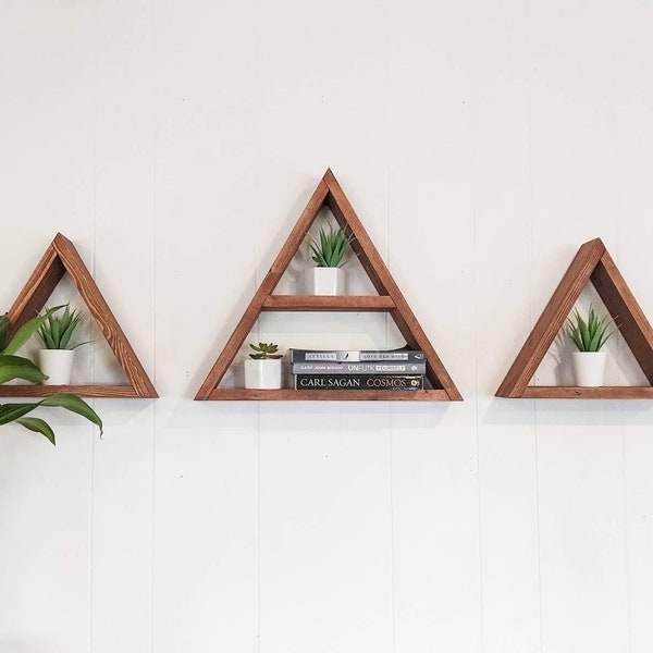 Floating Triangle Shelves - Etsy