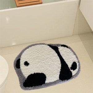 Cute Sleeping Panda Rug, Cartoon Panda Bath Mat, Cute Bathroom Rugs for ...