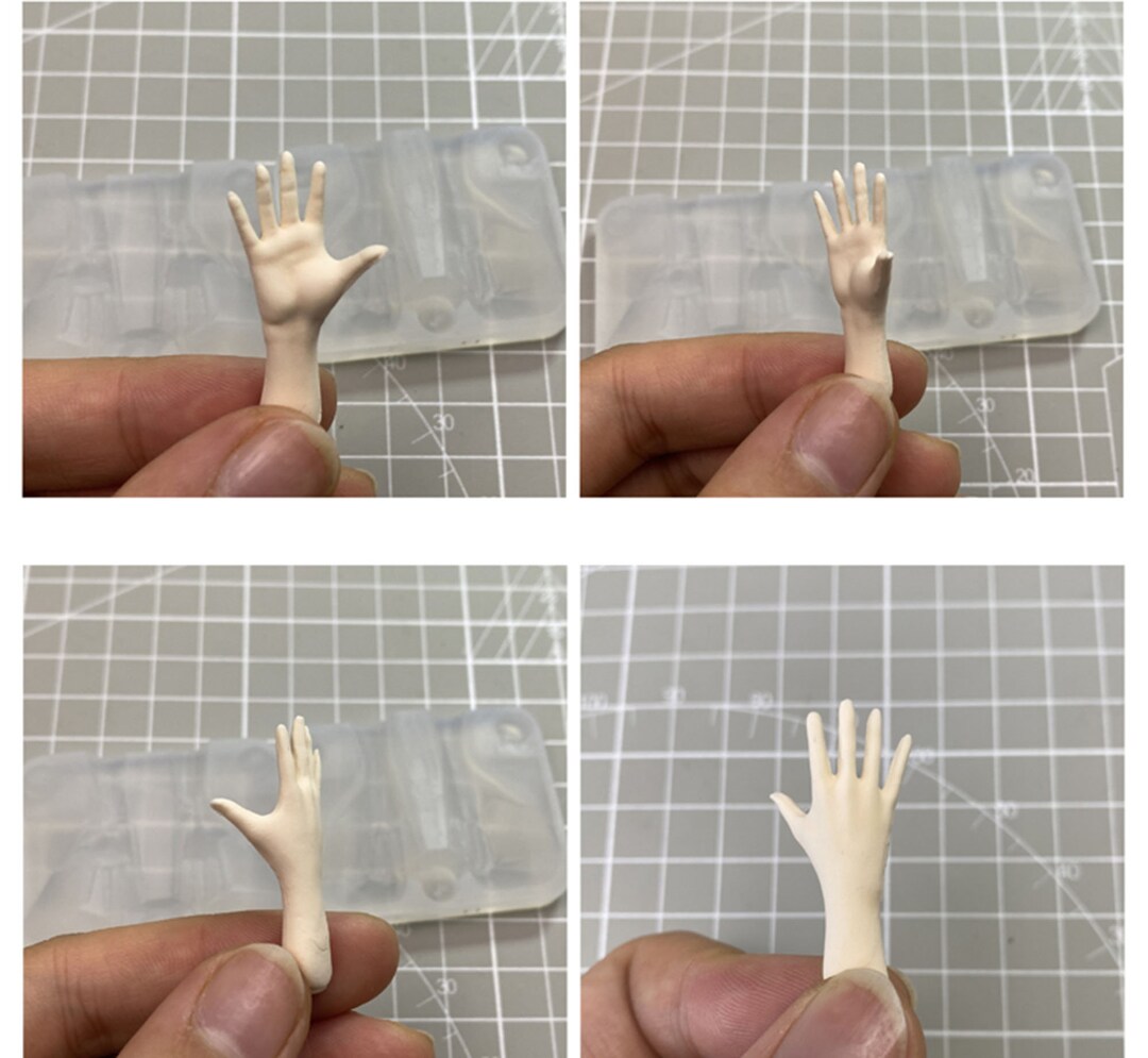 Ultra-light Clay Hand Mold, Silicone Mold for Men and Women, Soft ...