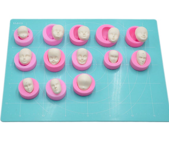 7 Type Various Face Silicone Moldsdoll Face Epoxy Moldsgum - Etsy