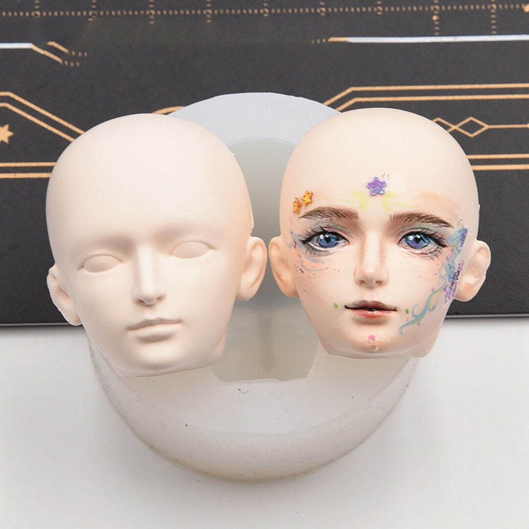 Ultra Light Clay Mold, Face Mold, DIY Male Mold, Super Light Clay Soft ...