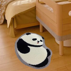 Cute Sleeping Panda Rug, Cartoon Panda Bath Mat, Cute Bathroom Rugs for ...
