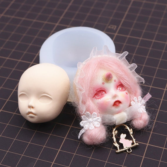 Cute Face Mold Face Silicone Mold Face Mould Face Silicone - Etsy