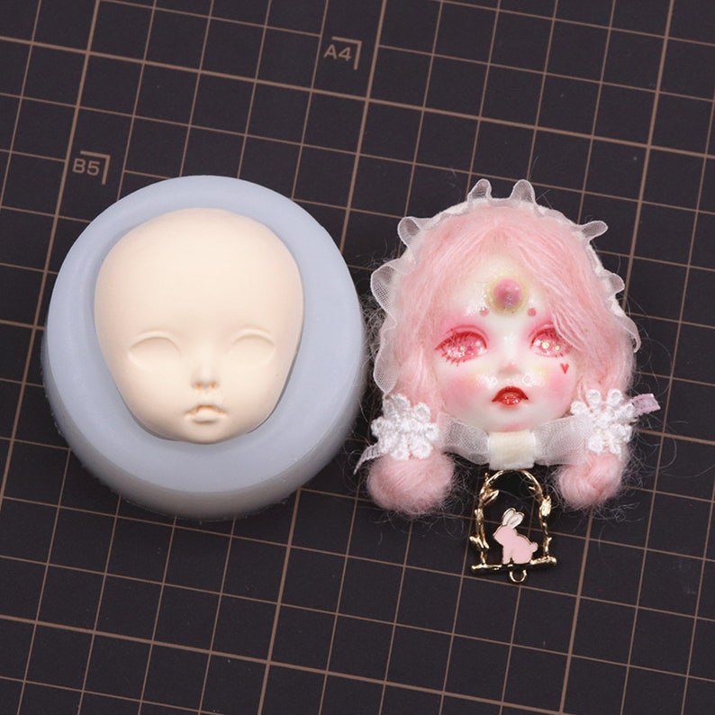 Cute Face Mold Face Silicone Mold Face Mould Face Silicone - Etsy