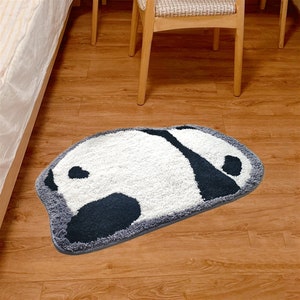 Cute Sleeping Panda Rug, Cartoon Panda Bath Mat, Cute Bathroom Rugs for ...
