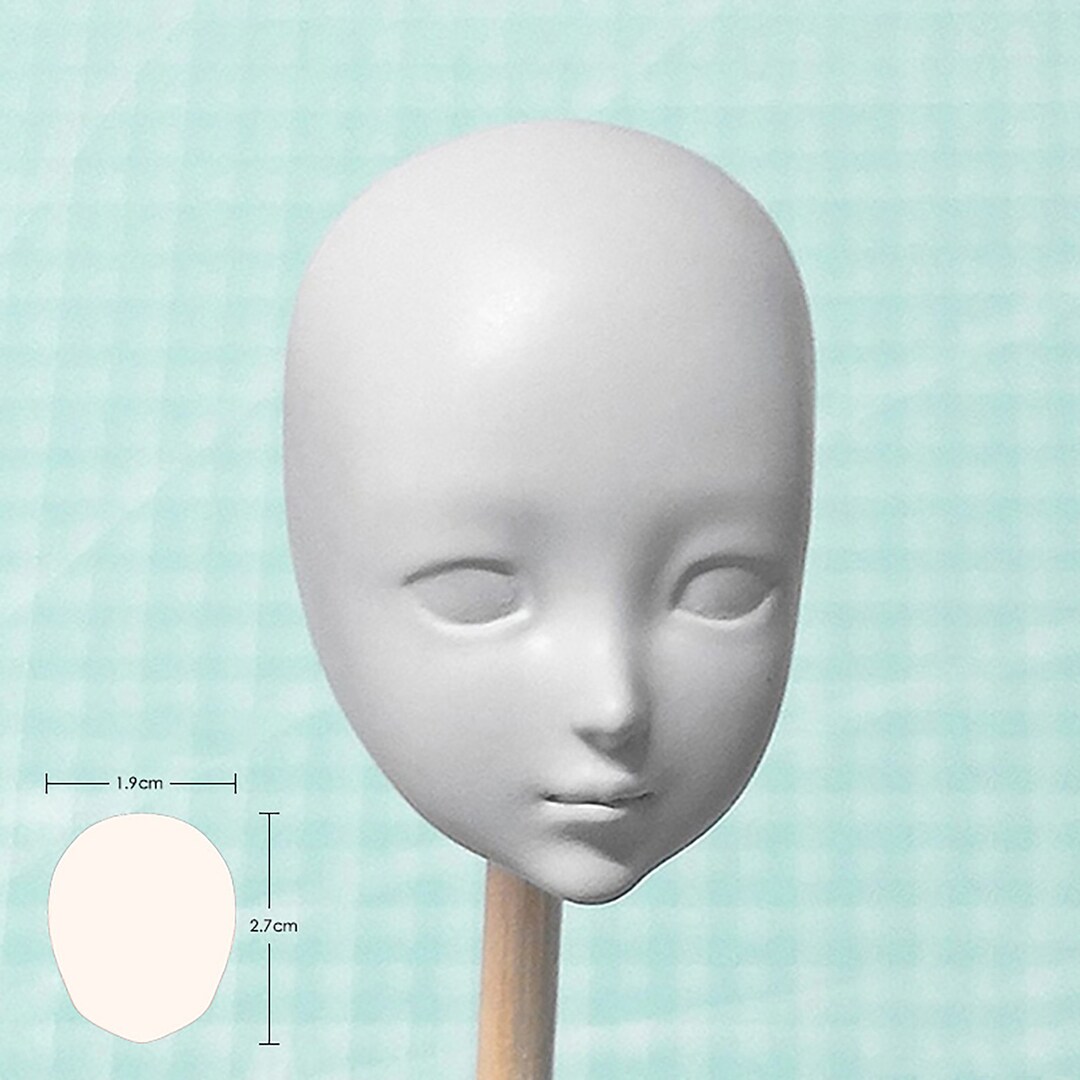 Silicone Face Model Ultra Light Clay Soft Pottery,handmade Anime Female ...