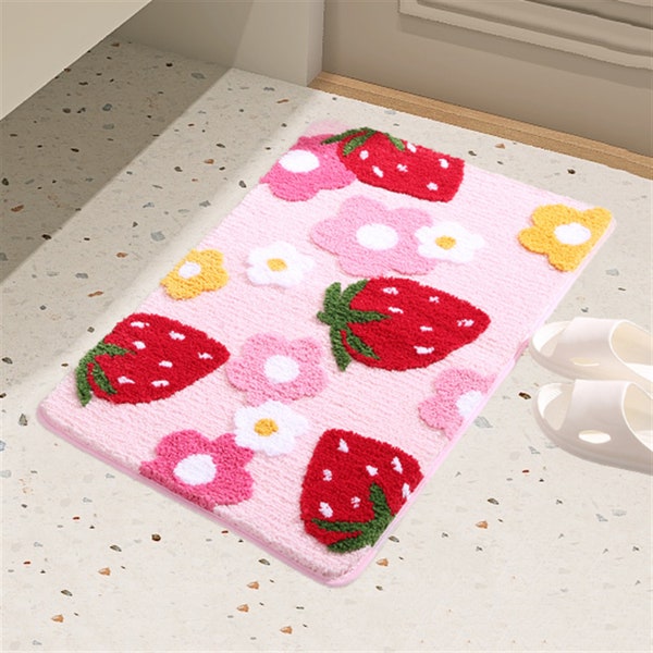 Strawberry Rug - Etsy