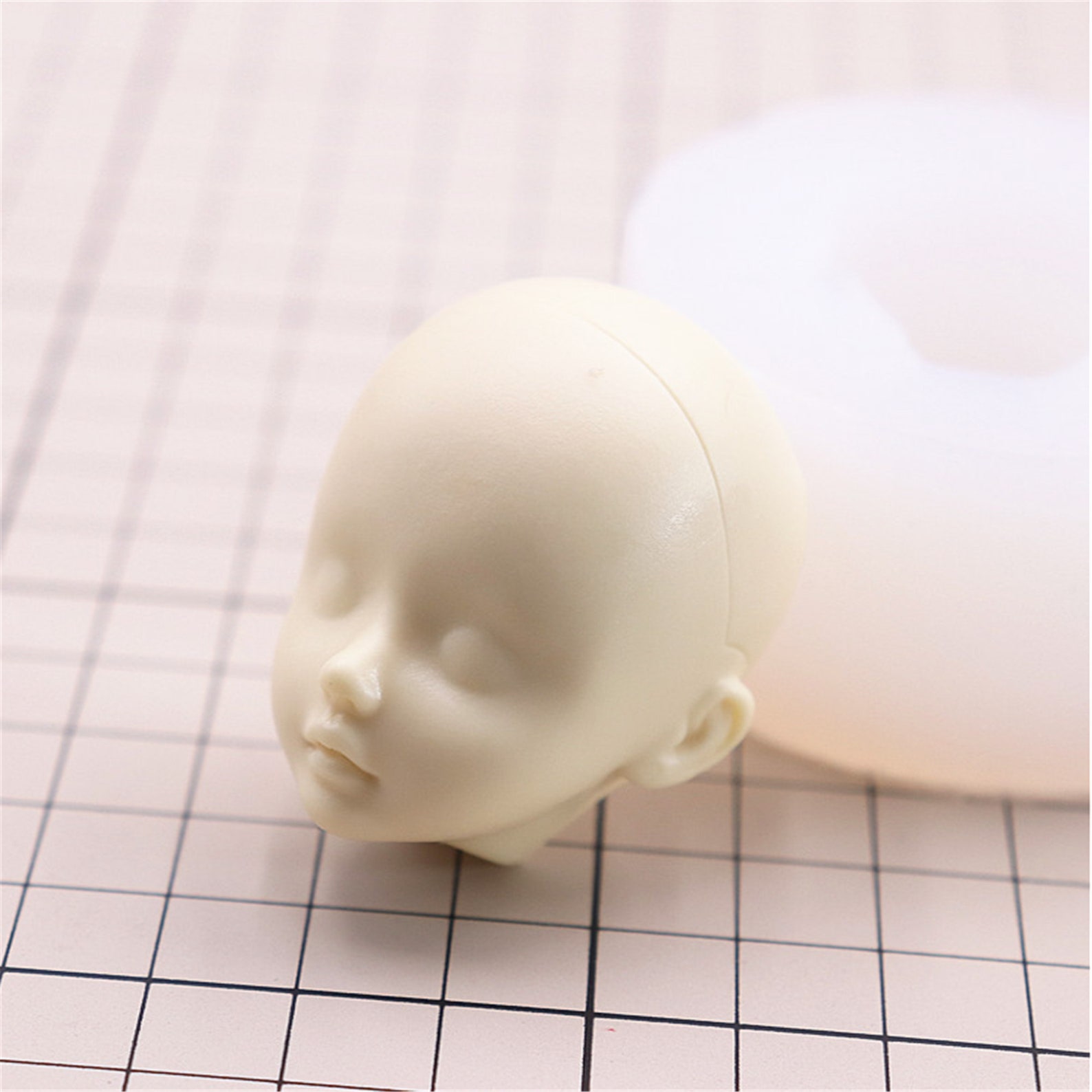 Ultra-light Clay Face Mold BJD Silicone Face Mold Stone | Etsy