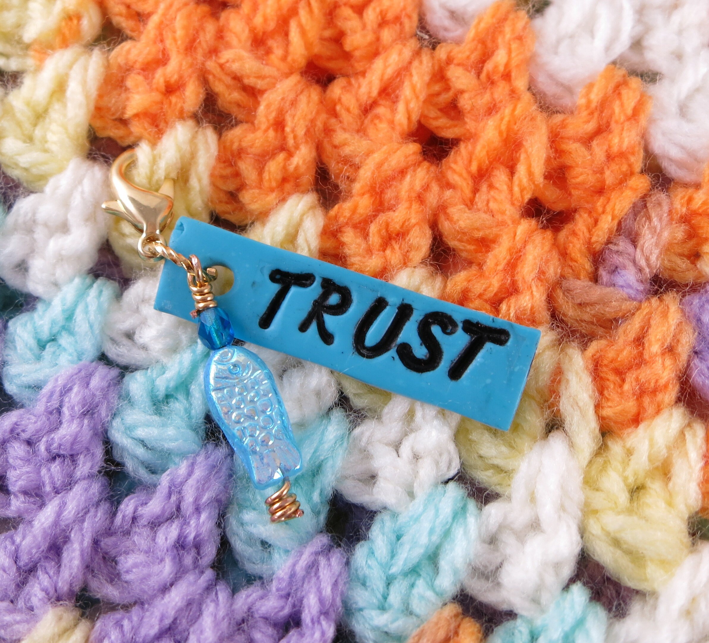 Personalized Inspirational Tag Prayer Shawl Charm Pin Brooch Select ...