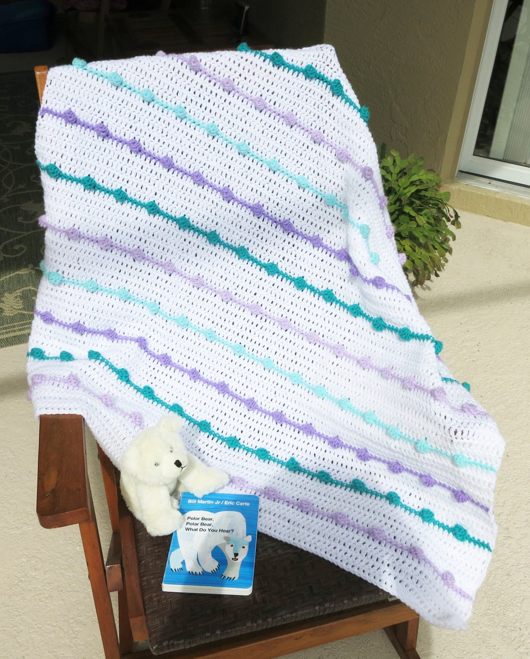 Bobble Baby Blanket Boy Girl Hypoallergenic Easy Care Acrylic Baby ...