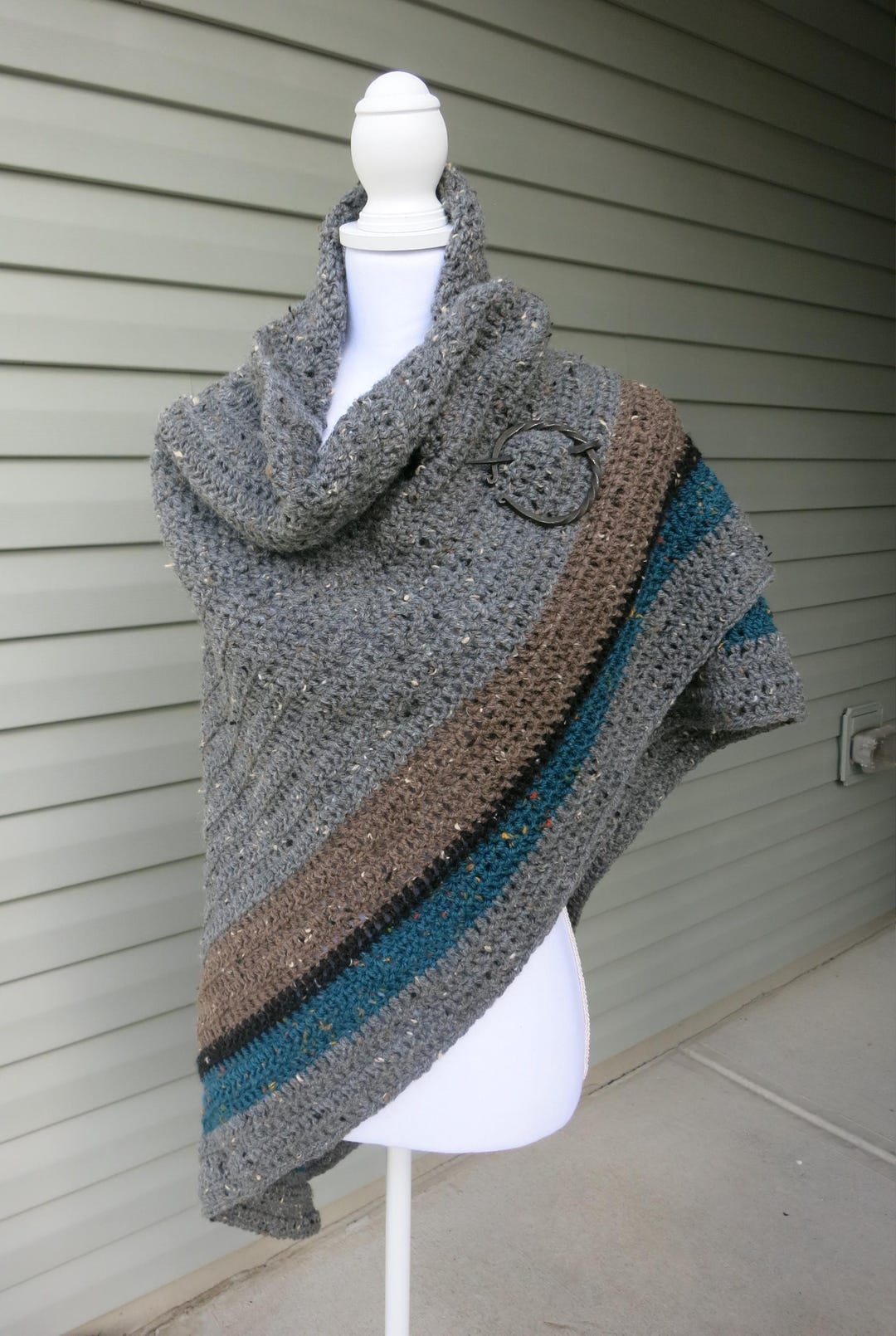 Sassenach Outlander Shawl Wool Blend Shawl Rustic Cosplay Claire Fraser ...