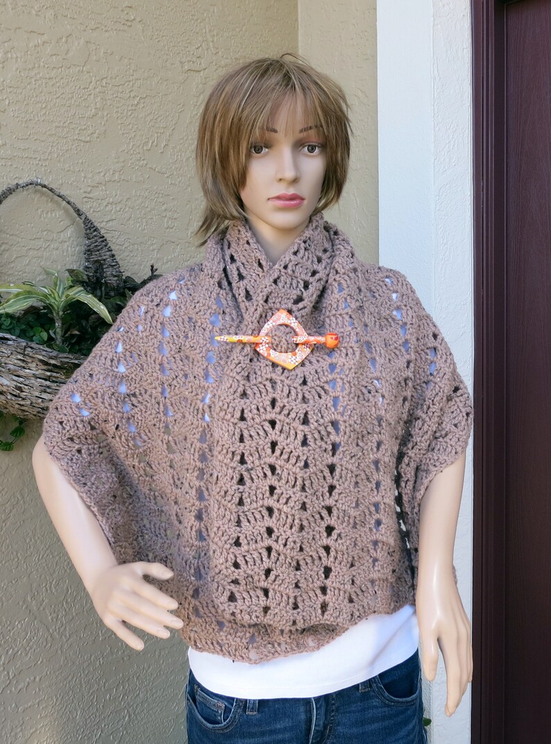 Polymer Clay Shawl Pin Wrap Closure Knitter Gift Closed Ring Pin Hair ...