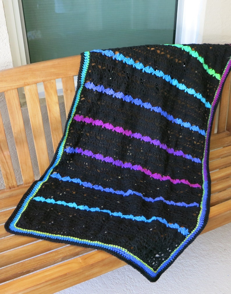 Unisex Lapghan Shawl Hand Crocheted Trans Seasonal Afghan Comfort Shawl ...