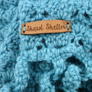 Aquamarine Fish Scale Stitch Hand Crocheted Shawl Curly Fringe - Etsy