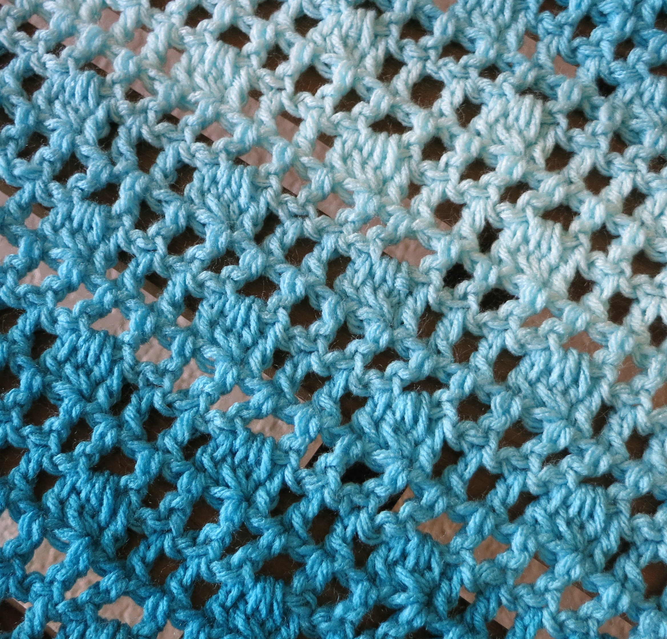 Triangular Prayer Shawl Comfort Wrap Fashion Accessory Crochet Acrylic ...