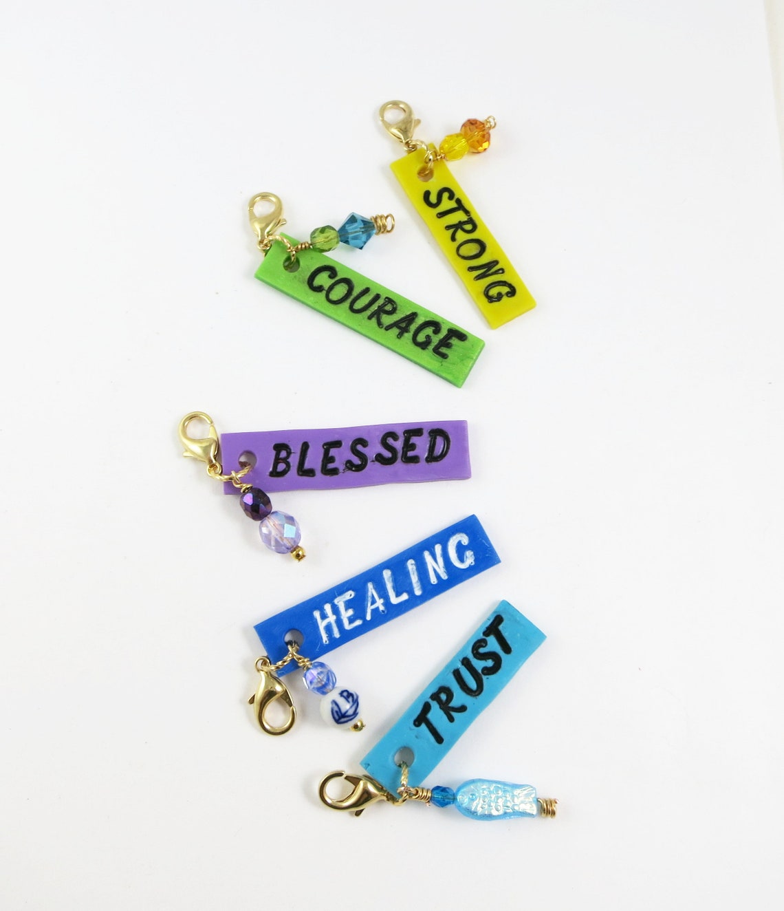 Personalized Inspirational Tag Prayer Shawl Charm Pin Brooch Select ...