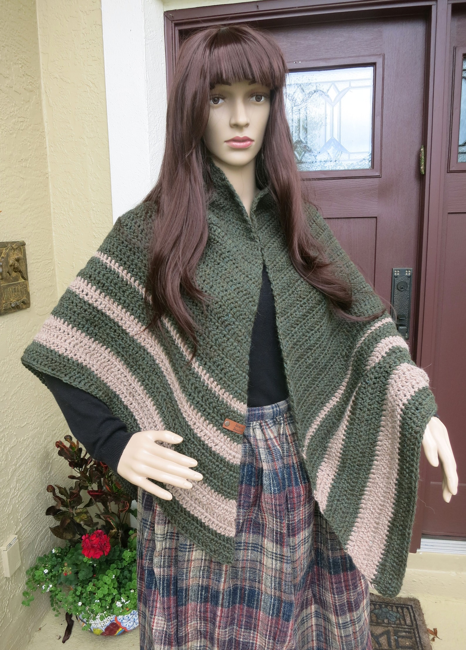 Sassenach Outlander Shawl Wool Alpaca Blend Shawl Rustic Cosplay Claire ...