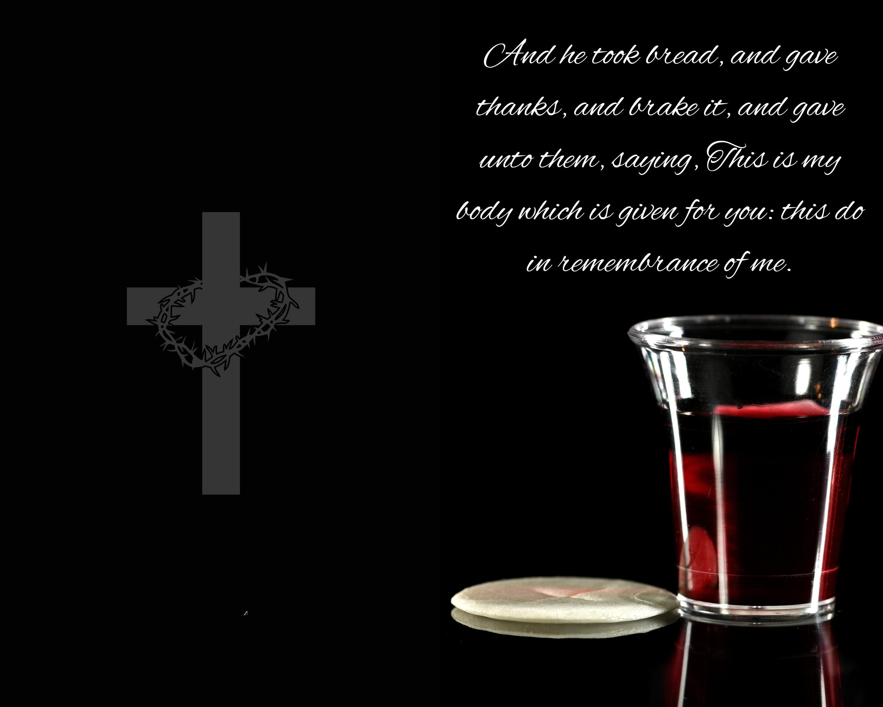 Church Bulletin Rememberance, Communion Bulletin Print, Church Services ...