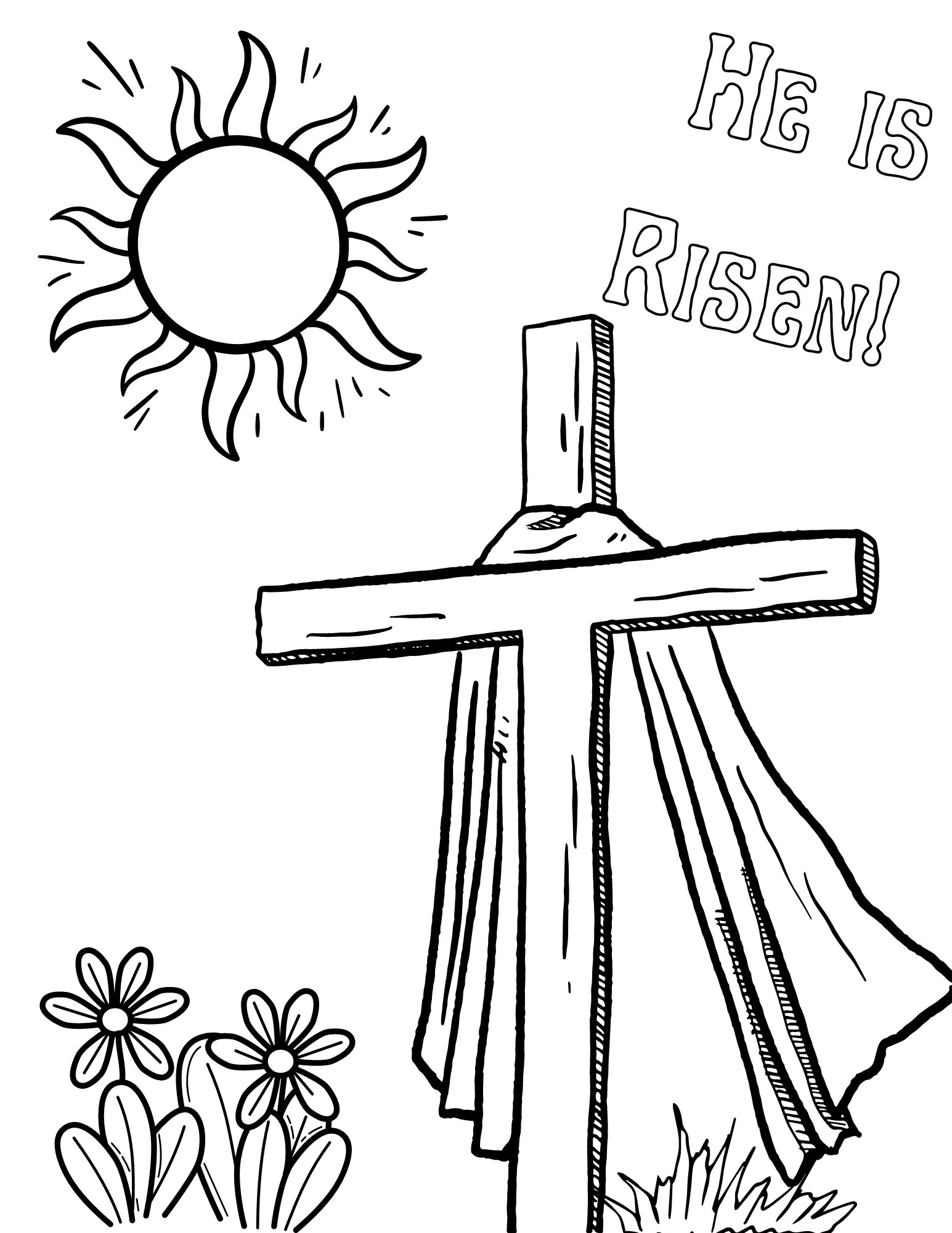 Easter Sunday School Coloring Printable Sheet Sunday School - Etsy