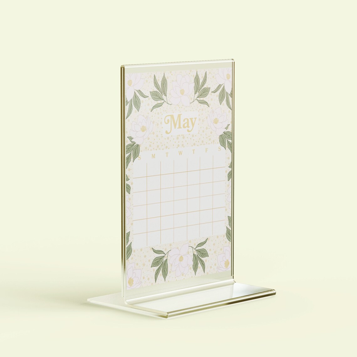 Magnolia Botanical Calendar- Digital Download- Perpetual Dates- Print ...