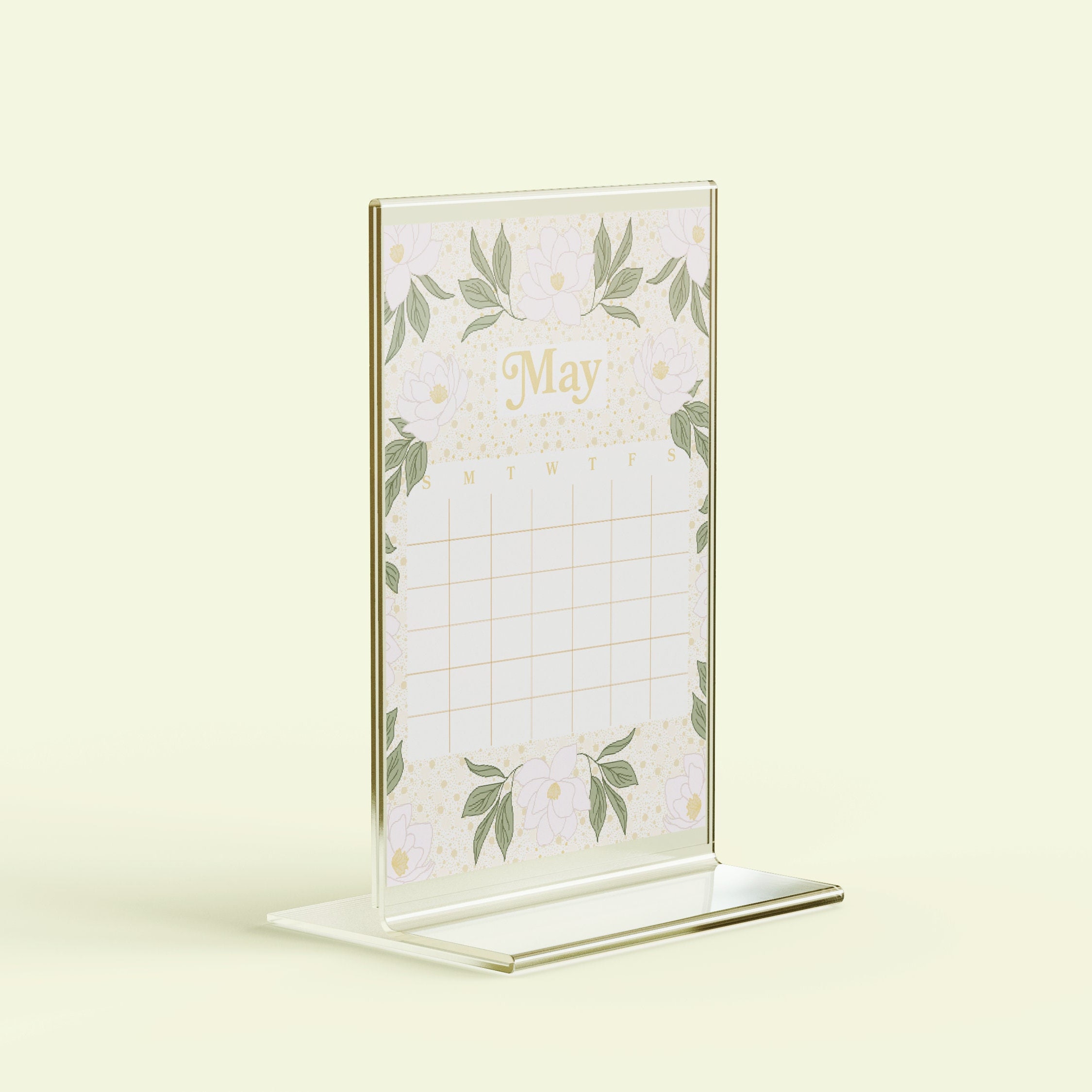 Magnolia Botanical Calendar- Digital Download- Perpetual Dates- Print ...