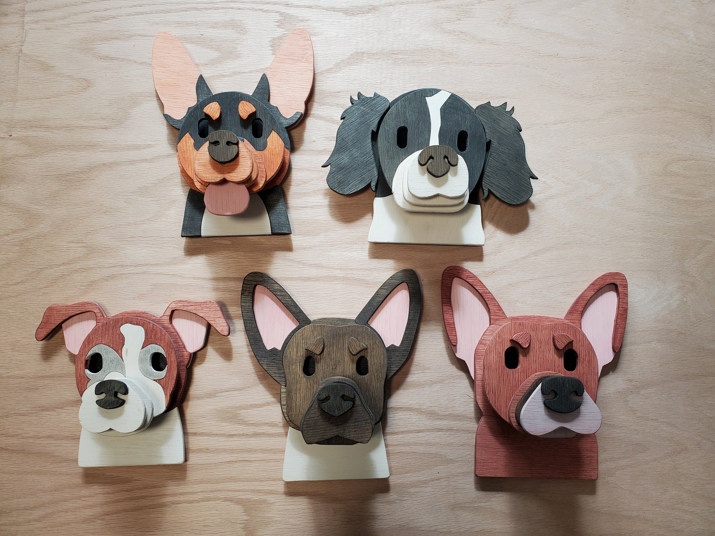Custom Dog Wooden Layered Art Sculpture | Etsy