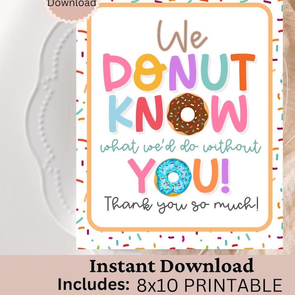 Donut Forget Us - Etsy