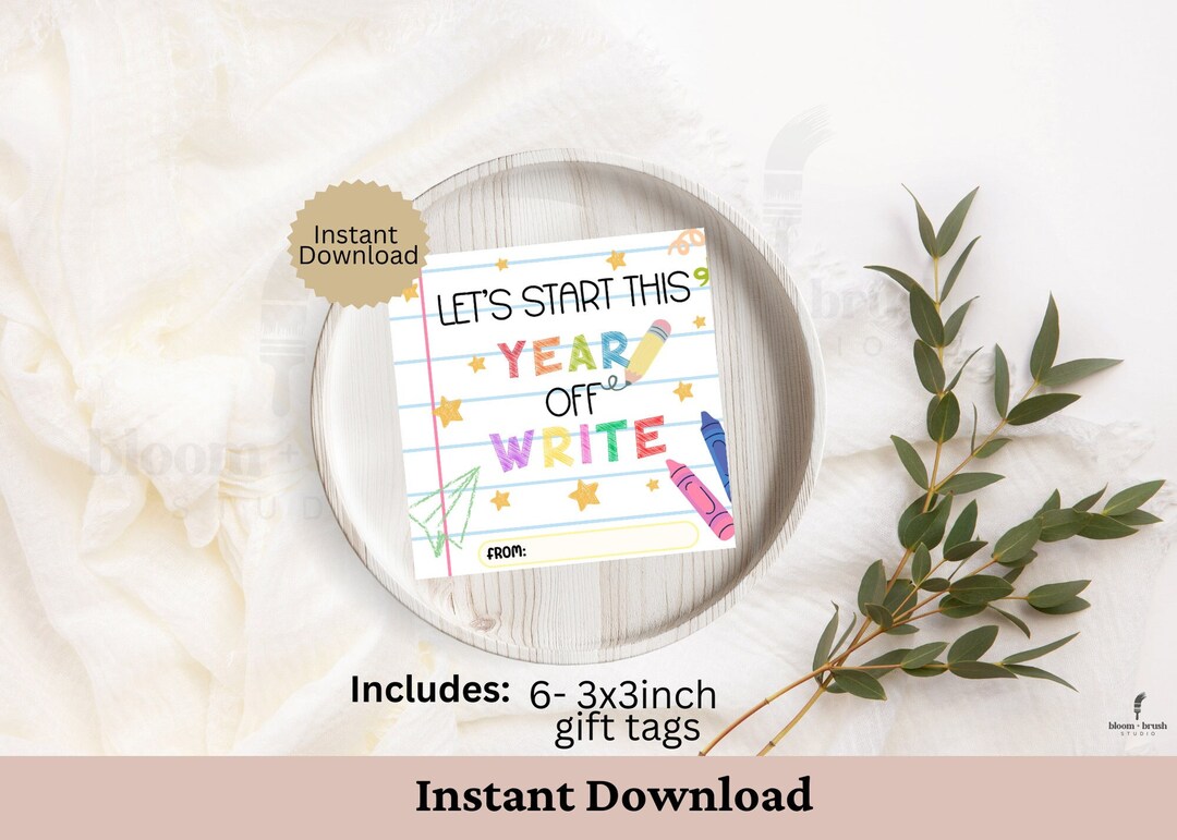 Back to School Gift Tags Take Note Pen Marker Gift for Teacher Student ...