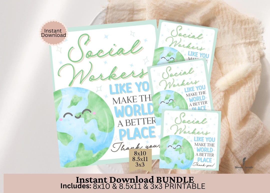 Social Workers Like You Make the World a Better Place, Social Worker ...