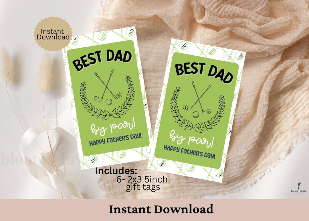 HAPPY FATHER'S Day Printable Gift Tags, Editable Personalized Gift ...