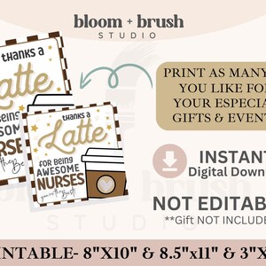 Nurse Appreciation Week Printable Gift Tags, Happy Nurses Week Gift Tag ...