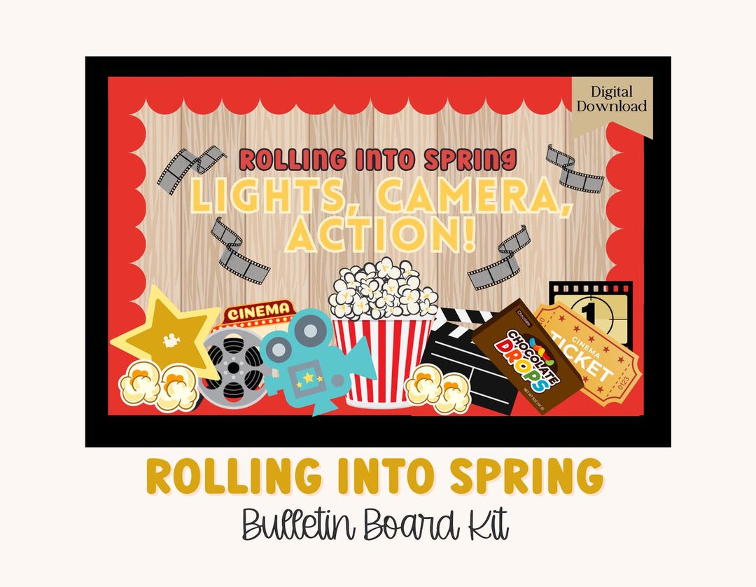 Retro Spring Bulletin Board Kit, Bloom Kindness, Pastel Spring Theme ...