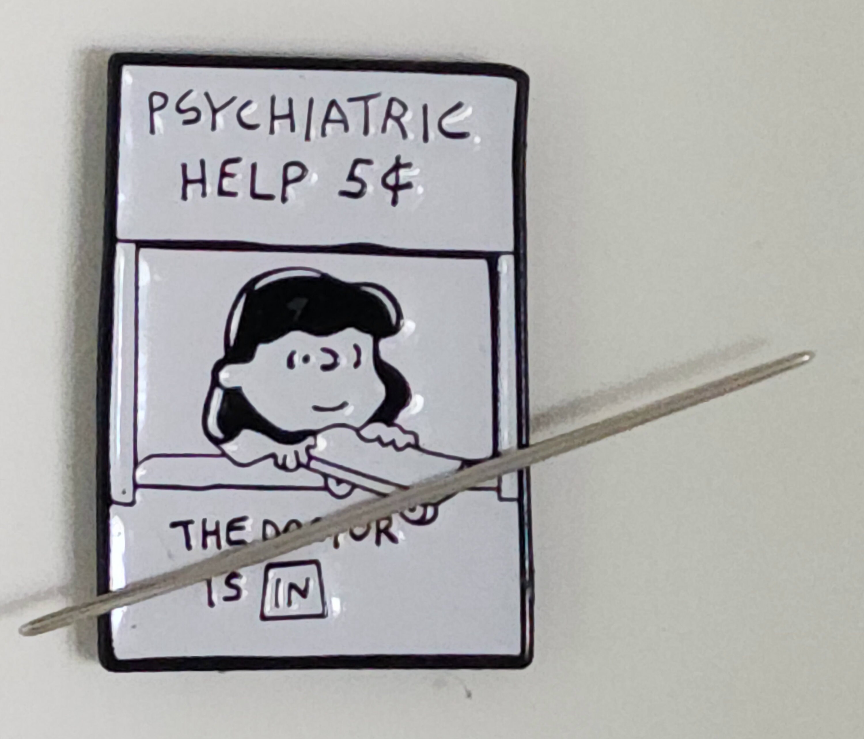 SNOOPY Peanuts LUCY Doctor is in (flat) - Handcrafted Needle Minder - Etsy