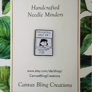SNOOPY Peanuts LUCY Doctor is in (flat) - Handcrafted Needle Minder - Etsy