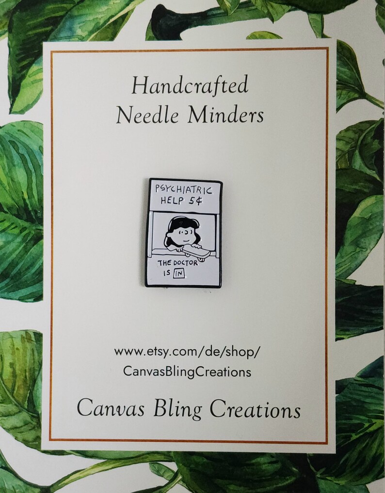 SNOOPY Peanuts LUCY Doctor is in (flat) - Handcrafted Needle Minder - Etsy